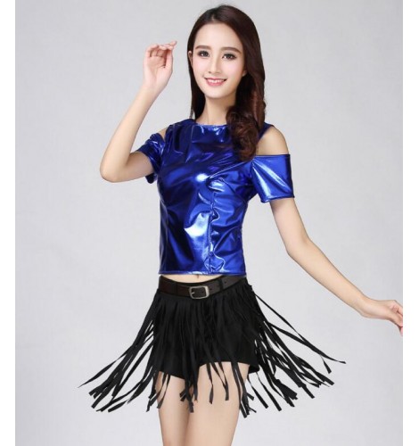 Girls hiphop modern street dance costumes women's female stage ...