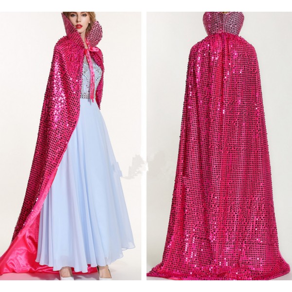 women's jazz dance cape sequined colorful paillette modern dance ...