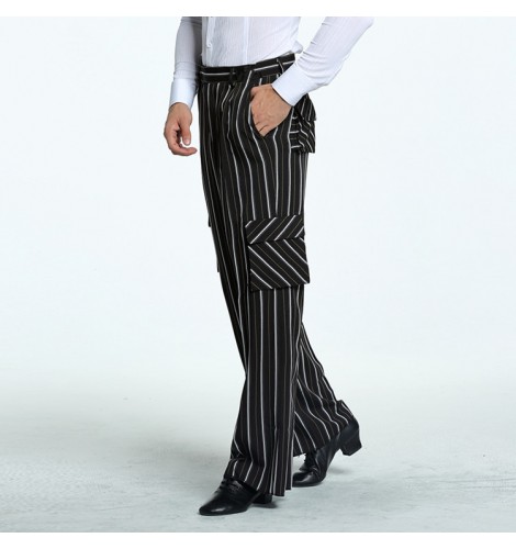 Men's ballroom latin dance long pants male competition stage ...