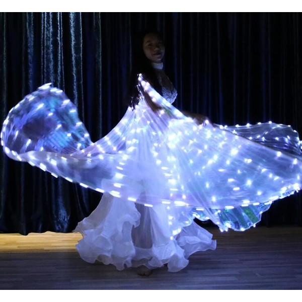 Women's led light belly dance wings belly dance props stage performance ...