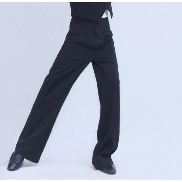 Men's latin ballroom dancing pants rumba salsa chacha flamenco waltz ...