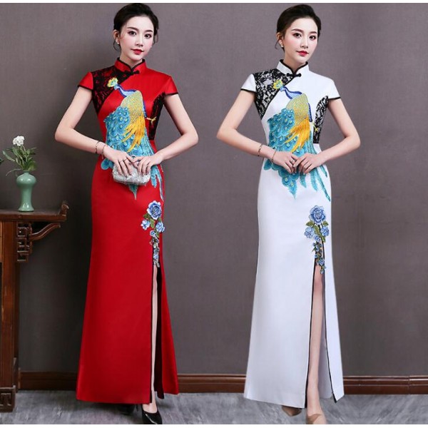 Chinese dresses retro china qipao dresses cheongsam miss etiquette show ...