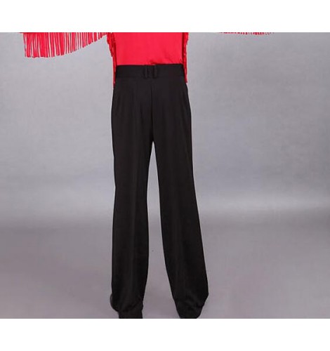 Latin Dance Pants : Black ballroom latin waltz tango dancing pants for ...