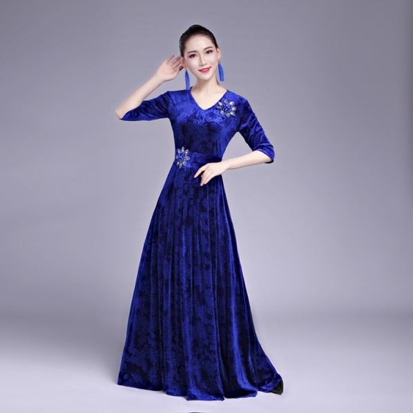 Women's chorus singers stage performance dresses cocktail evening party ...