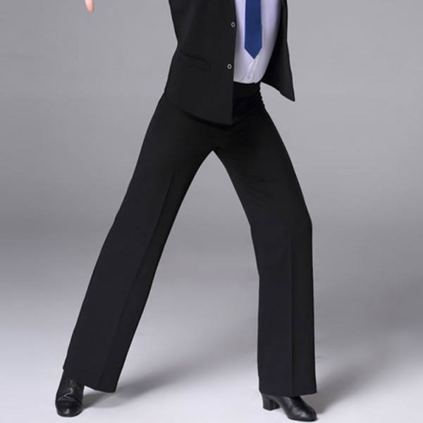 Latin Dance Pants : Black latin ballroom dance pants for male men's ...