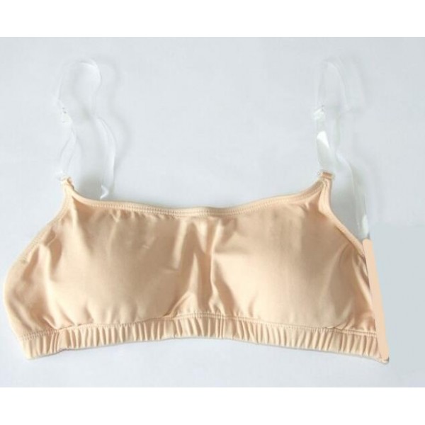 Women's girls ballet latin dance yoga fitness bra flesh color modal ...