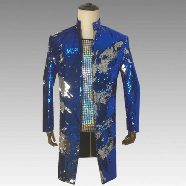 Men's singers chorus dj jazz dance long coats groomsmen blazers stage ...