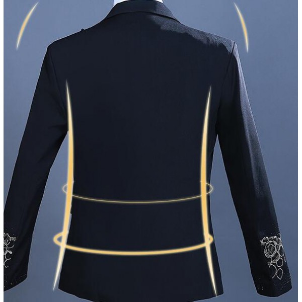 Men's singers host stage performance blazers chorus jackets male modern ...