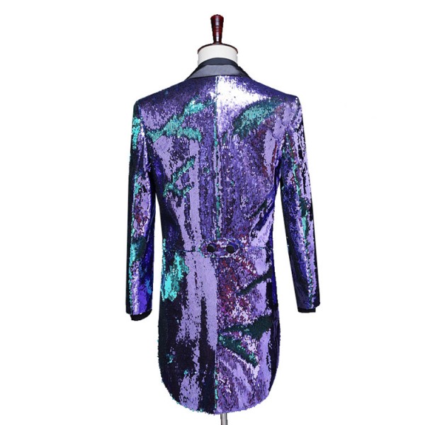 Men's jazz singers sequin coats modern dance magician host night club ...