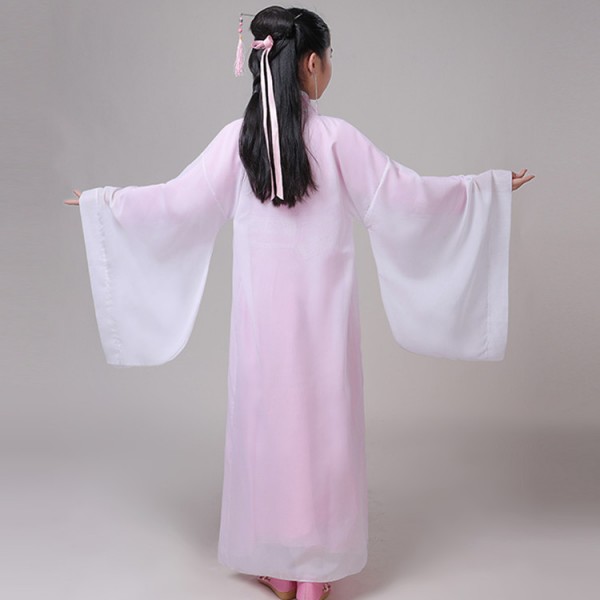 Girls chinese traditional ancient princess hanfu pink colored fairy ...