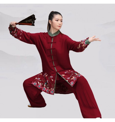 Women's Kung Fu Tai Chi Uniforms : Women's kungfu clothing practice ...