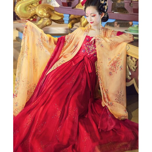 Hanfu : Women's chinese traditional hanfu tang dynasty empress queen ...