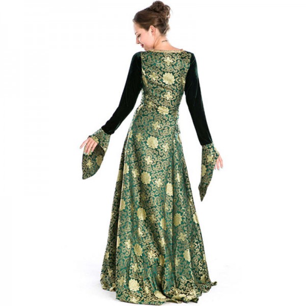 Halloween Costumes European Medieval Robe Europe folk dance Costumes ...