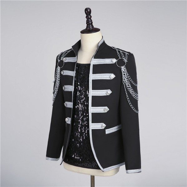 Men's youth group dancers jazz dance stage performance red black ...