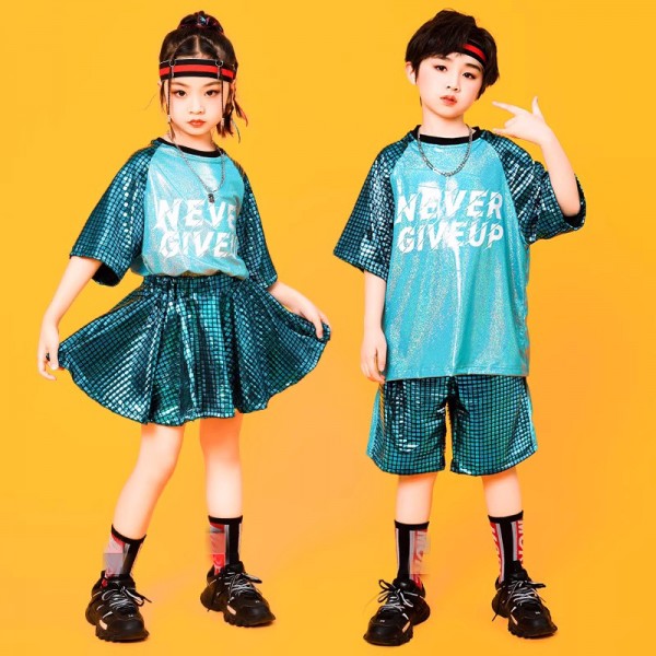 Kids Boys rapper singers hip hop street jazz dance costumes Boys girls ...