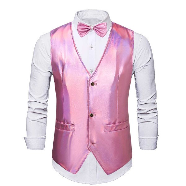 Colorful Jazz Dance vests for men youth Bar ds dj singers Stage green ...