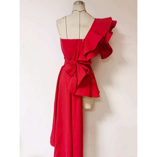 Women girls gogo dancers performance costumes red color slant neck jazz ...