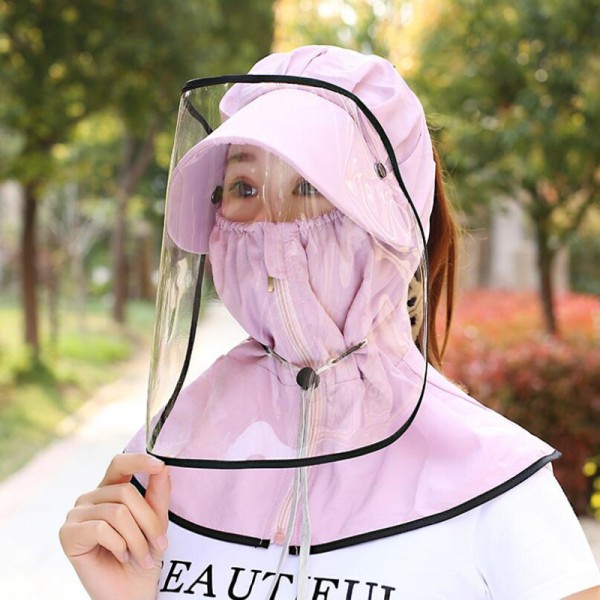 Antivirus spray saliva outdoor protect hat with full face cover clear ...