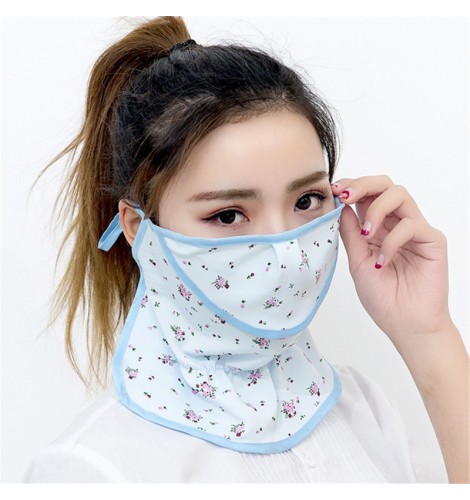 Floral Reusable mask for women dust proof sunscreen dustproof riding ...